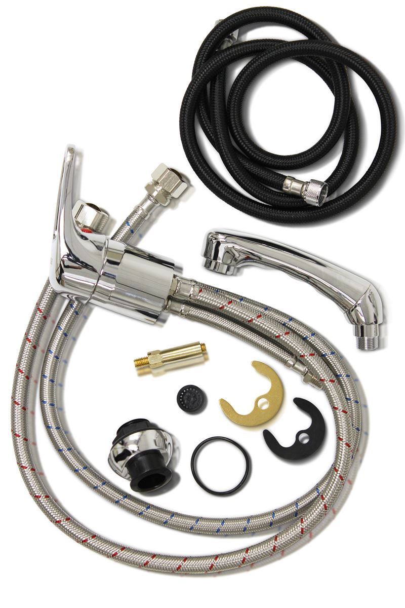 Monobloc Mixing Valve Kit - Includes Valve, Hose,
